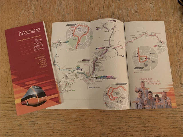 TRANSDEV BURNLEY BUSES "Mainline" routes Timetable booklet April 2023 ...