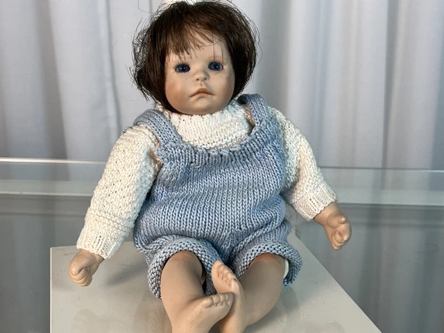 POUPON DE COLLECTION Porcelaine Poupée 23 Cm. en Parfaite Condition EUR ...