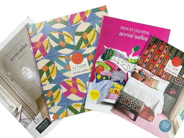 4 ANNIE SELKE Designer Collab KIT KEMP MARIE FLANIGAN FRANCES VALENTINE ...