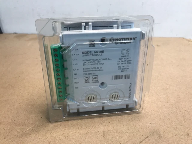 VAT INC NOTIFIER M720E Analogue Addressable Dual Input Monitor Module ...