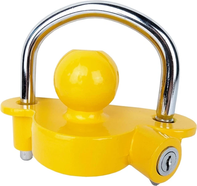 REMORQUE ATTELAGE SERRURE 50mm Boule Barre Sécurité Raccord Réglable 2 ...