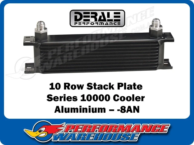 DERALE 10 ROW Series 10000 Stack Plate Cooler Aluminium -8AN 51008 $275 ...