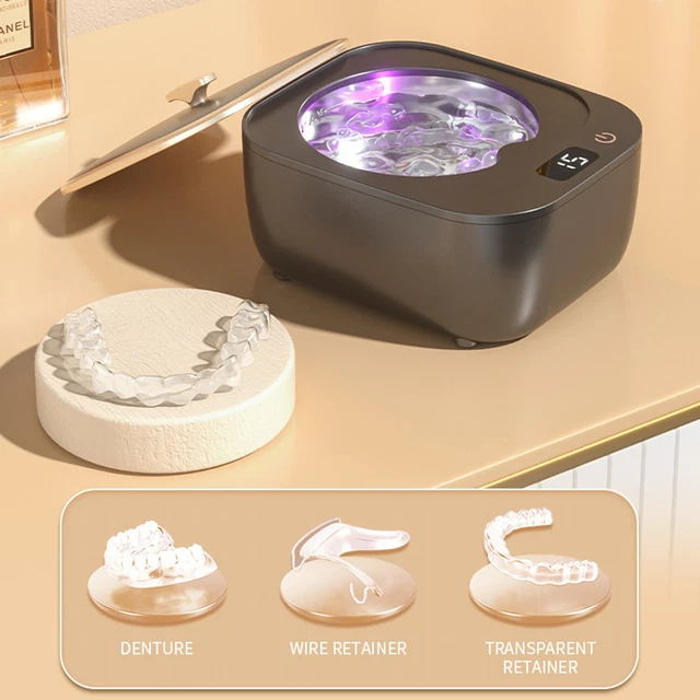 MINI CLEANER CLEANER Ultrasonic Retainer Cleaner with Timer ...