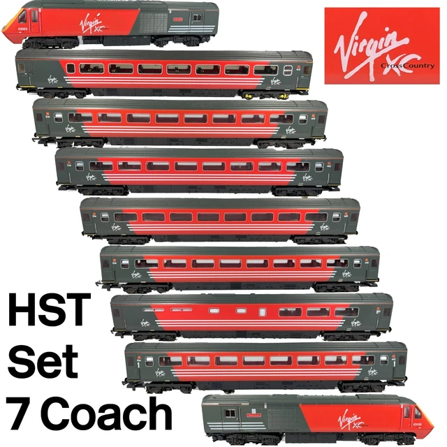 LIMA OO VIRGIN XC (Cross Country) 7 x MK3 Coach HST Set inc HST Box Set ...