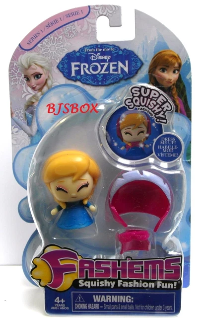 DISNEY FROZEN DELUXE Fashems Anna with Bonnet & Cape Super Squishy ...