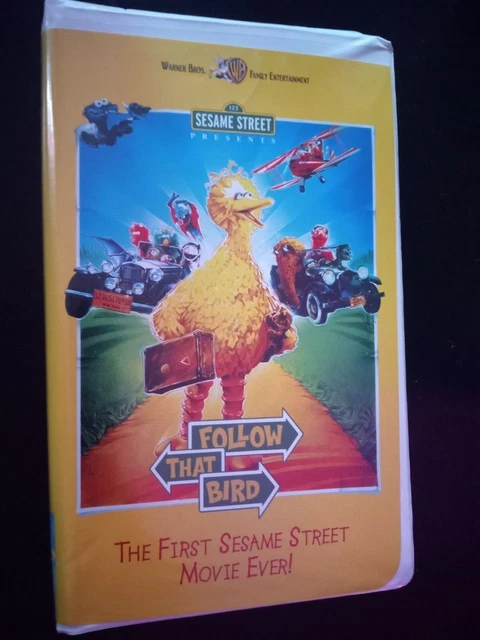 SESAME STREET FOLLOW That Bird Movie VHS Tape 1985 Jim Henson Clam ...