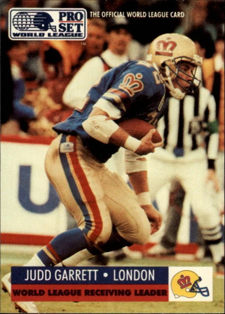 1991 PRO SET Carte Football London Monarchs #710 Judd Garrett LL RC EUR ...