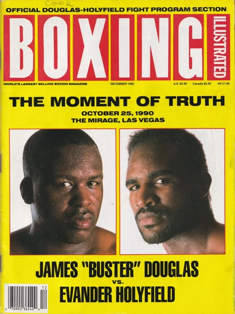 LOVELY VINTAGE DOUGLAS v Holyfield Boxing Illustrated Magazine December ...