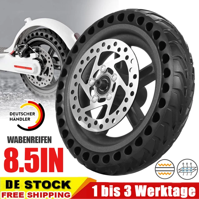8.5& E-SCOOTER REIFEN Hinterrad Felge Mit Scheibenbremse Für Xiaomi M365 1S NEU EUR 20,99 ...