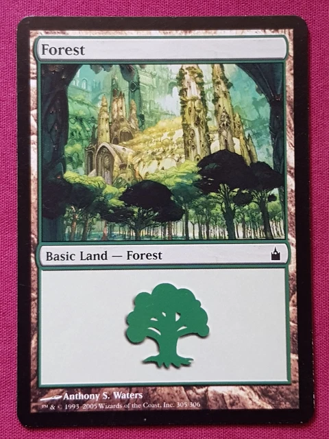 MAGIC THE GATHERING RAVNICA CITY OF GUILDS FOREST land card MTG 305 EUR ...