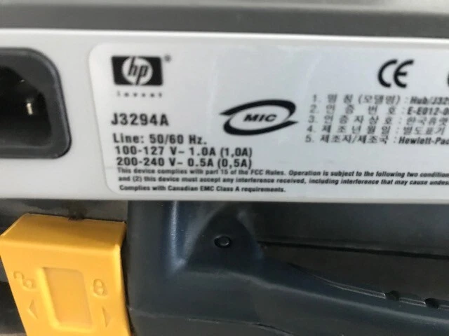 HP PROCURVE J3294A 10/100 12-Port Ethernet Switch $40.00 - PicClick CA