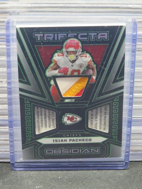 2023 OBSIDIAN ISIAH Pacheco Trifecta gravure électrique étiquette verte ...