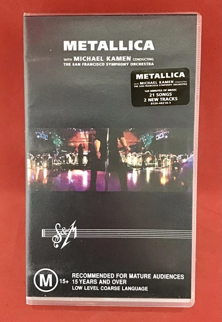 METALLICA S&M SYMPHONY VHS Retro Vintage Video Cassette EUR 29,59 ...