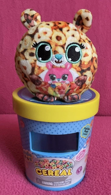 FOODIE ROOS CEREAL Crunchin’ Roo Kangaroo Food Soft Plush Toy 3” Maya ...