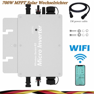 WVC 700W MPPT Solar Inverter Grid Tie Micro Inverter DC 22-60V to AC230V £149.67 - PicClick UK