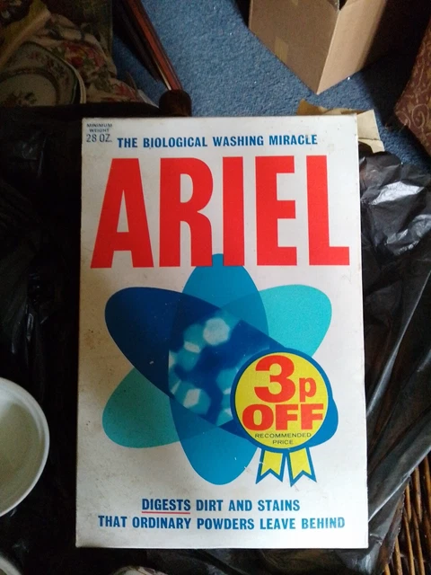 VINTAGE ARIEL WASHING Powder - New- Unopened Tv Film Prop £17.00 ...