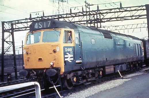 COLOUR SLIDE OF D449 BR class 50 diesel loco £1.99 - PicClick UK