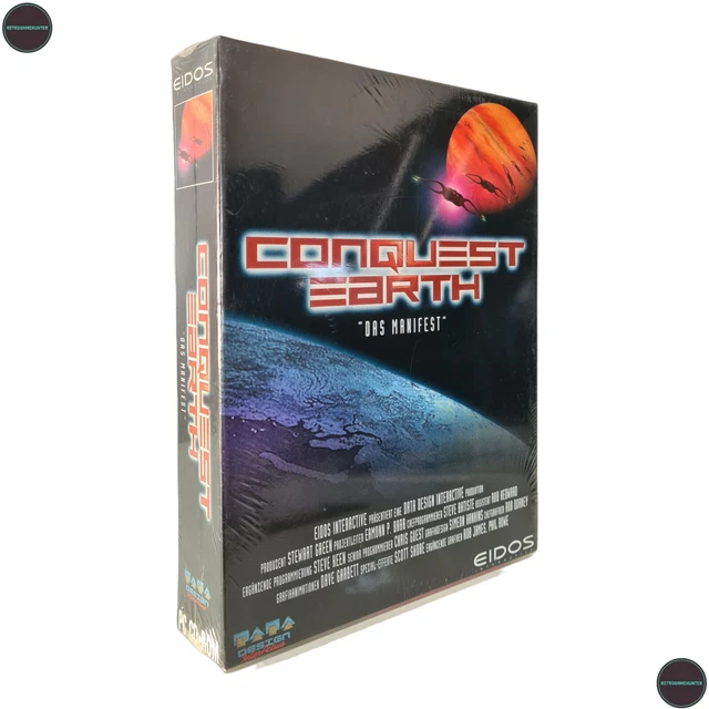 CONQUEST EARTH FIRST Encounter IBM PC CD-Rom Spiel Big Box Eidos 1997 ...