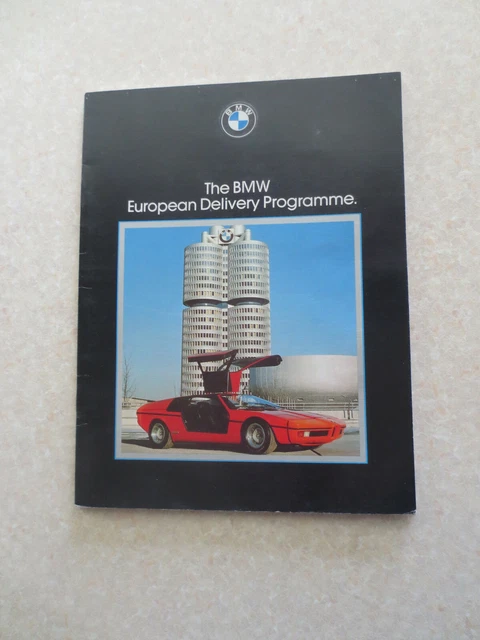 1980S BMW EUROPEAN Delivery Programme information booklet for Australia ...