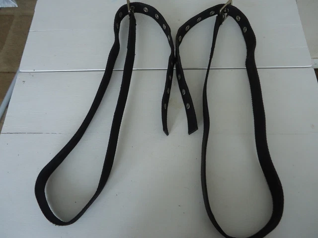 WEBBING STIRRUP STRAPS with metal holes black 48" $25.94 - PicClick CA