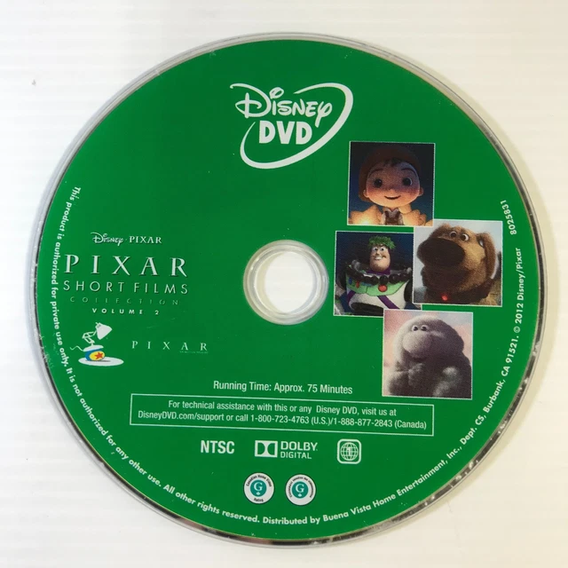 PIXAR SHORT FILMS Collection Volume 2 - Loose Disc Only $6.39 - PicClick CA