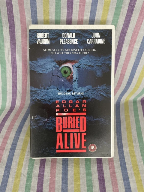 VHS VIDEO VINTAGE Film Movie Edgar Allan Poe’s Buried Alive Robert ...