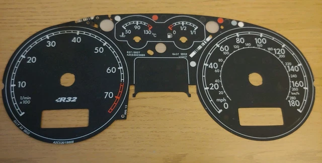 GOLF MK4 R32 instrument cluster tacho clocks foil £100.00 - PicClick UK