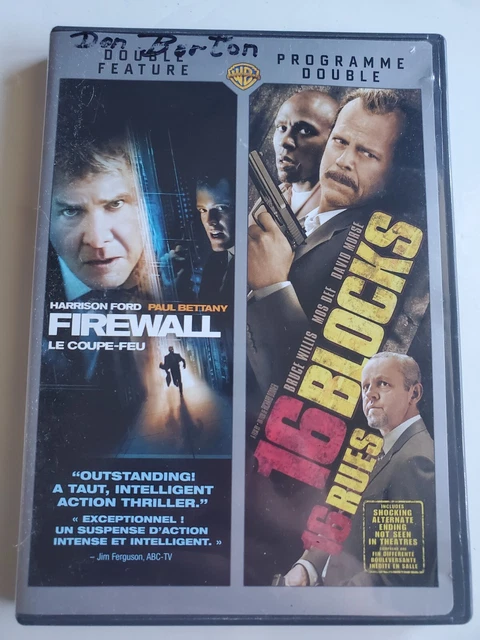 FIREWALL/16 BLOCKS DOUBLE Feature DVD Warner Bros. 2008 $5.00 - PicClick CA