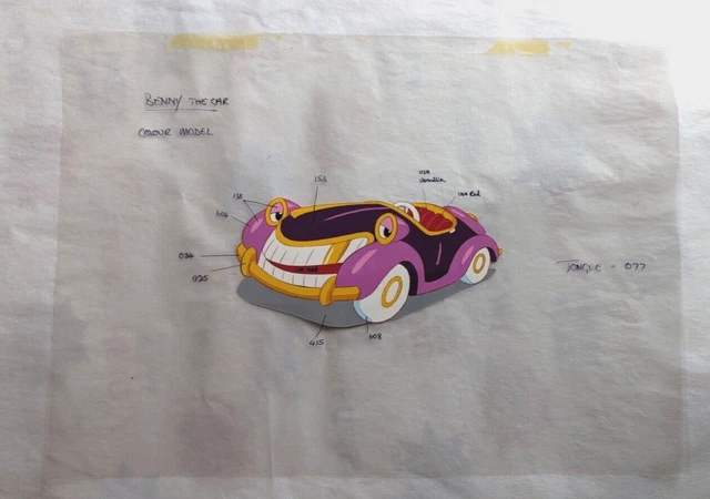 GENUINE COLOUR MODEL 'Benny The Car' Cel from 'Who Framed Roger Rabbit ...