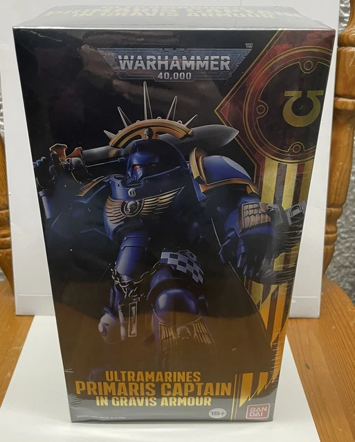 BANDAI WARHAMMER 40K Ultramarines Primaris Captain in Gravis Armour ...
