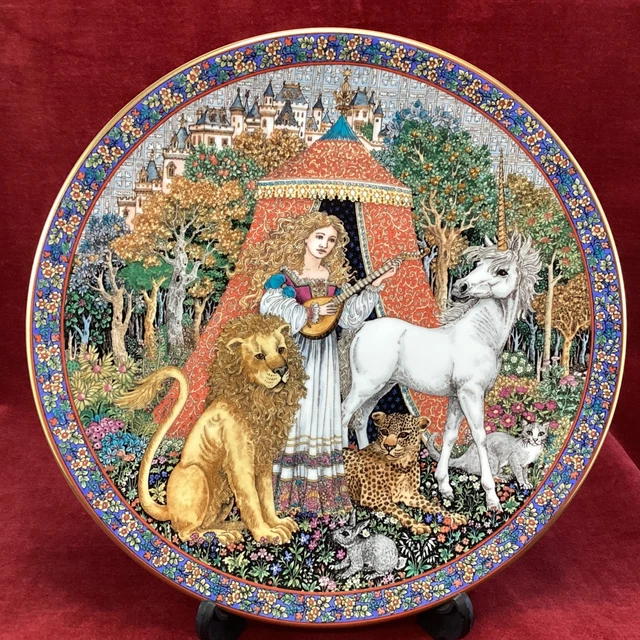 ROYAL WORCESTER MYTHS & Legends The Princess & The Unicorn Plate (2C ...