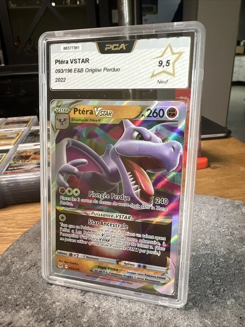 CARTE POKÉMON PTÉRA VSTAR 093/196 E&B Origine Perdue PCA 9,5 EUR 25,00 ...