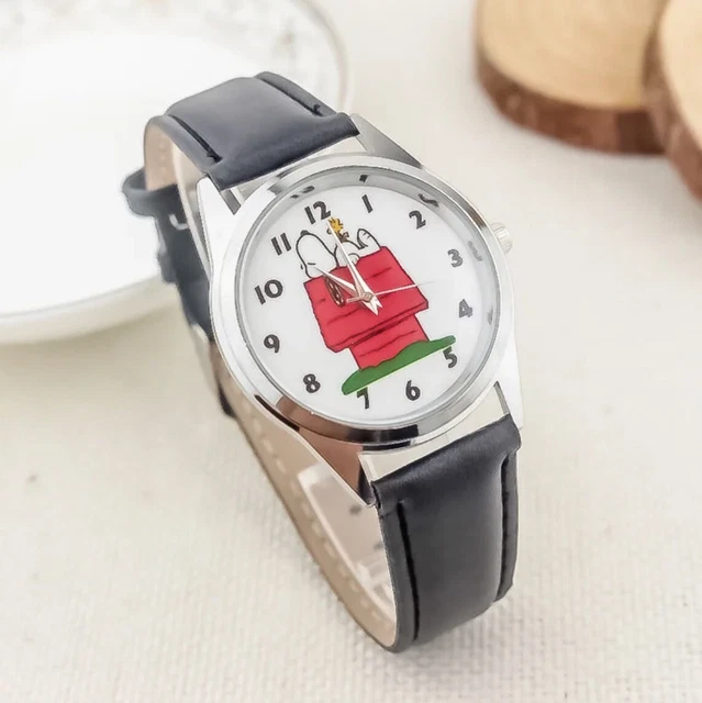 SNOOPY WRIST WATCH Peanuts Cartoon Snoopy On Red Kennel £16.00 ...