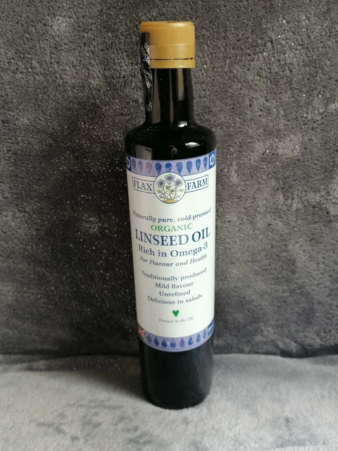 LINSEED FLAXSEED OIL Organic Flax Farm Cold Pressed Naturally Pure ...
