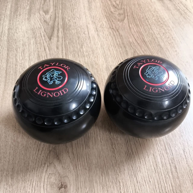 2X LAWN BOWLS - Thomas Taylor Lignoid Size 2 BB07 - Black £29.95 ...