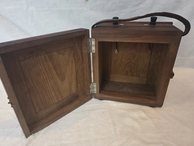 ANTIQUE WOODEN BLASTING Machine Detonator Box V1 V2 Mining / Military ...