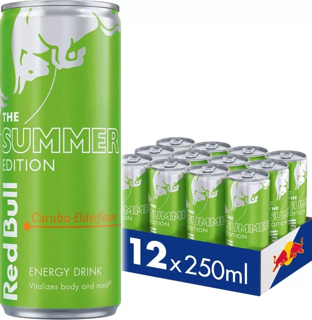 RED BULL ENERGY Drink Summer Edition Curuba-Elderflower 12x250ml £15.99 ...