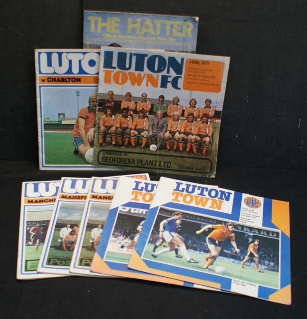 EIGHT 'LUTON TOWN' Match programes/magazines from 1970's. £9.99 ...