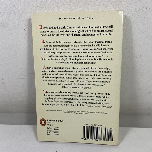 ADAM, EVE AND the Serpent by Elaine Pagels (Medium Paperback, 1990) $17 ...