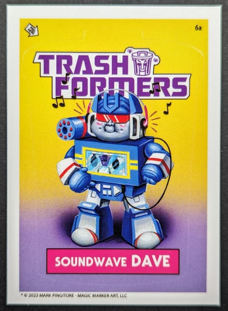 SOUNDWAVE DAVE 2023 Trashformers Transformers Parody Card #6a (NM) £9. ...