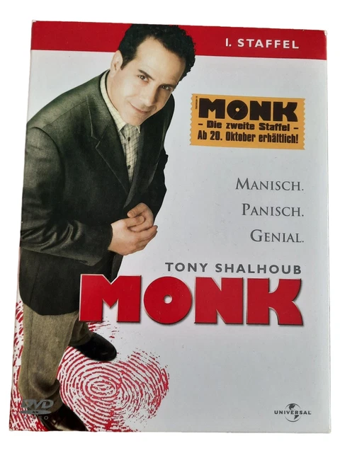 MONK STAFFEL 1 DVD Serie Krimi Mystery Comedy Tony Shalhoub EUR 4,95 ...