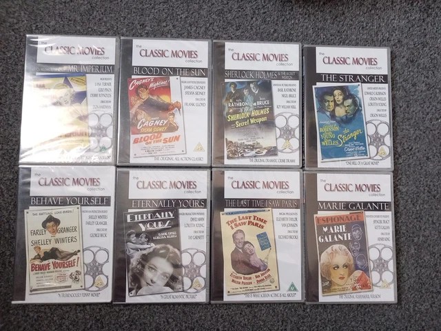 THE CLASSIC MOVIES Collection (8 DVD Set, See Description For Titles) £ ...