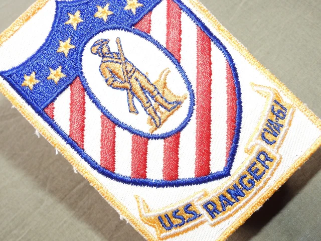 US NAVY VIETNAM AIRCRAFT CARRIER USS RANGER CVA-61 TWILL FLIGHT JACKET ...
