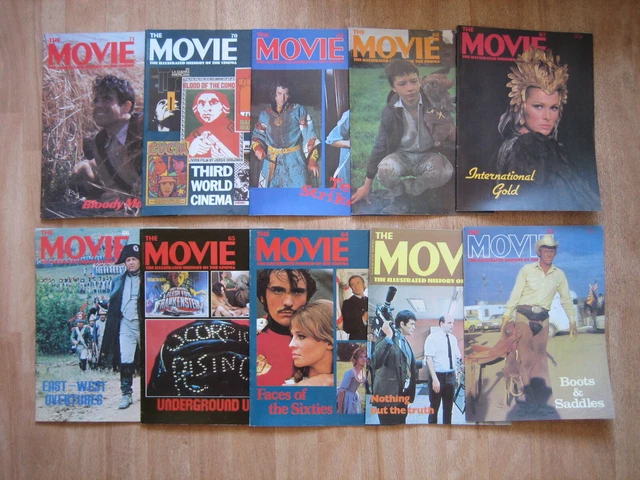 THE MOVIE MAGAZINE Illustrated History Of The Cinema No 62-71 Vintage ...