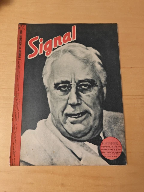 WW2 GERMAN ORIGINAL Signal magazine No. 1 November 1943 French Edition ...