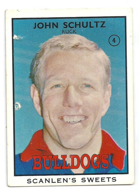 1968 B SCANLENS # 4 John SCHULTZ Footscray EUR 14,51 - PicClick FR
