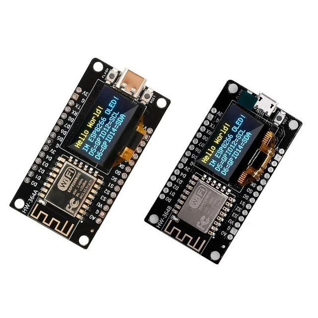 USER FRIENDLY FOR ESP8266 Circuit Board with Built in 0 96 Inch Display ...
