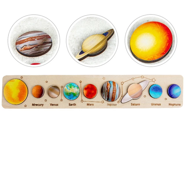 PLANETS FOR KIDS Solar System Montessori Early Development Toy Puzzle ...