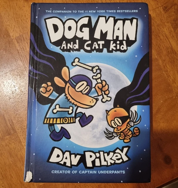 DOG MAN AND Cat Kid Book by Dav Pilkey Children's Stories Hardback ...