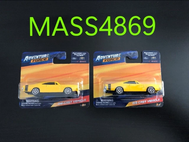 ADVENTURE FORCE 2023 (Maisto) 1969 Dodge Charger R/T Yellow - Lot of 2 ...